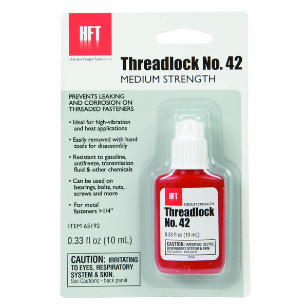 Threadlocker, No. 42, 10 mL Medium Strength – Kingsmotorbikes.com