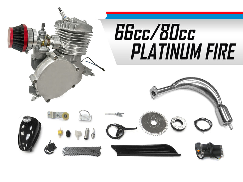 66cc/80cc Platinum Fire Bicycle Engine Kit – Kingsmotorbikes.com