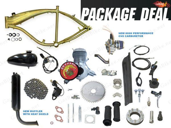 GRUBEE 2012 SkyHawk GT2 48cc Bike Motor Kit, Standard Finish, With Alu ...