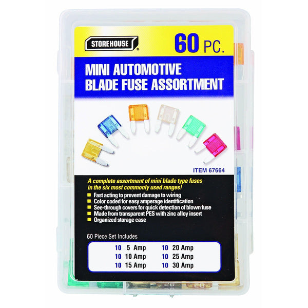 ATM Mini Blade Fuse Set 60 Pc – Kingsmotorbikes.com