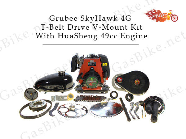 Grubee SkyHawk 4G T-Belt Drive V-Mount Kit, With HuaSheng 49cc Engine ...
